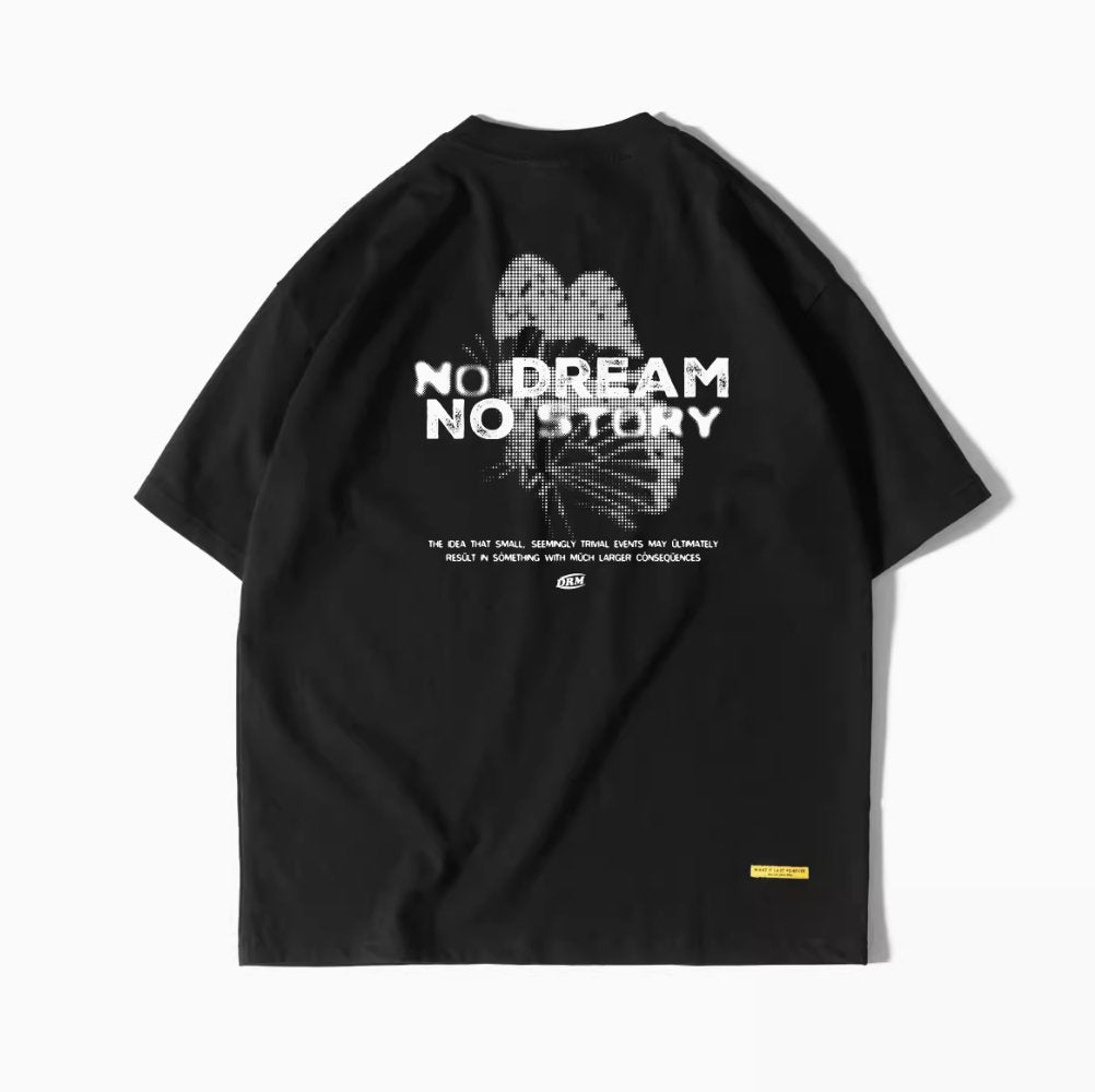 【250G】Butterfly effect silhouette T-shirt N3993