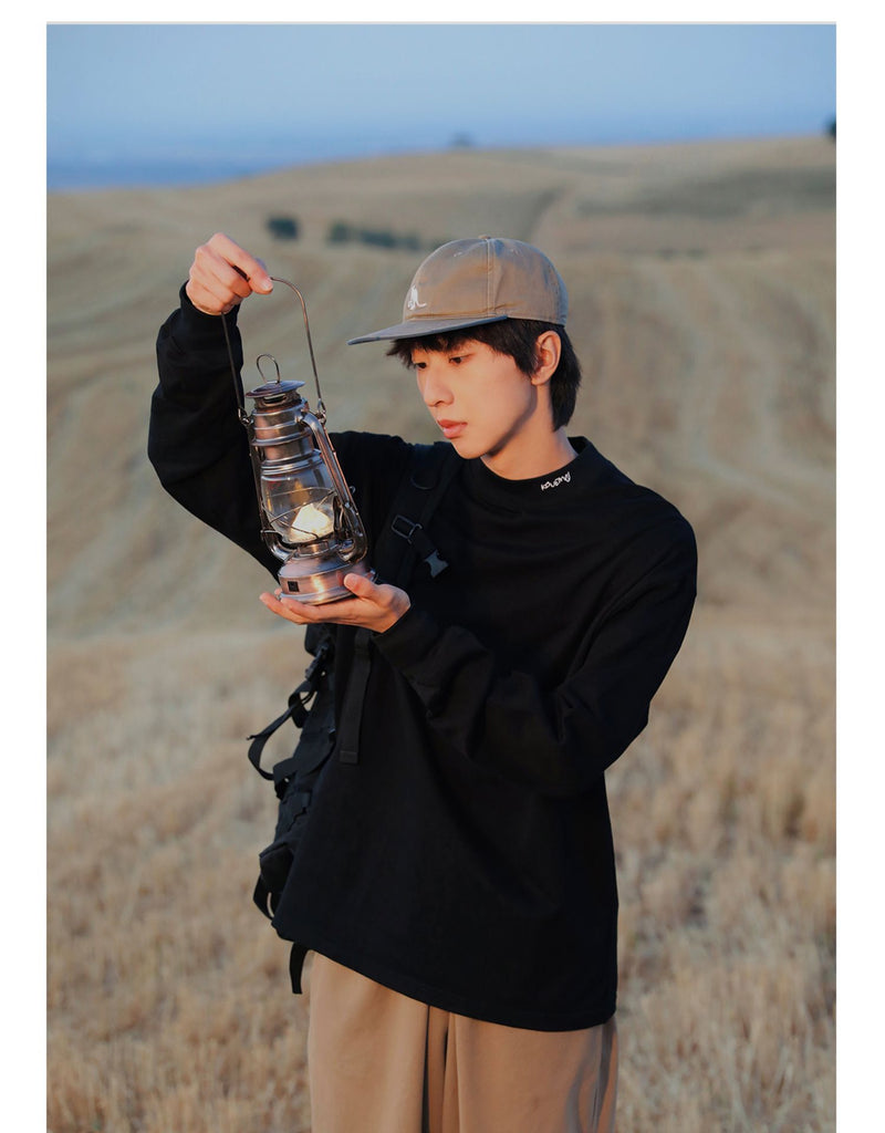 High neck long sleeve T-shirt N996 – NNine